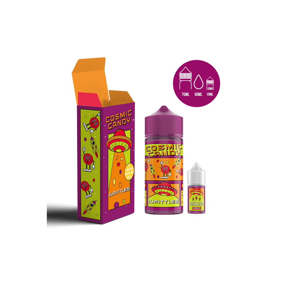 Pack Jupittles 50ml + Booster - Cosmic Candy - Secrets Lab' - Vape Smoker